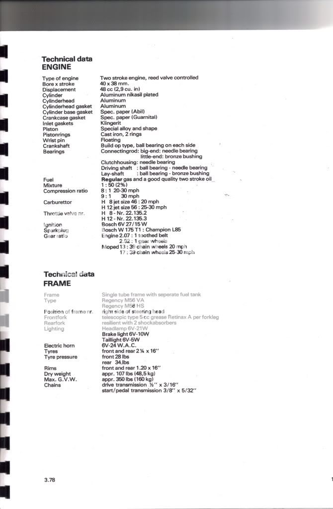 1978 Batavus Regency (M56) not running right — Moped Army